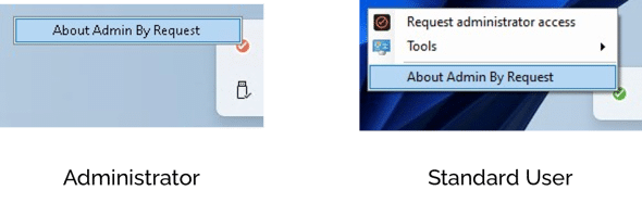 Feature Focus: The Windows Client Interface » Admin By Request